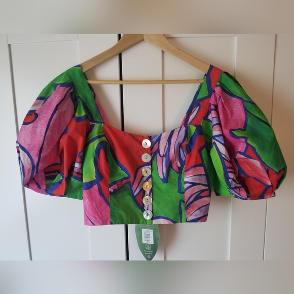 FARM Rio | Tops | Farm Rio Crop Top | Poshmark